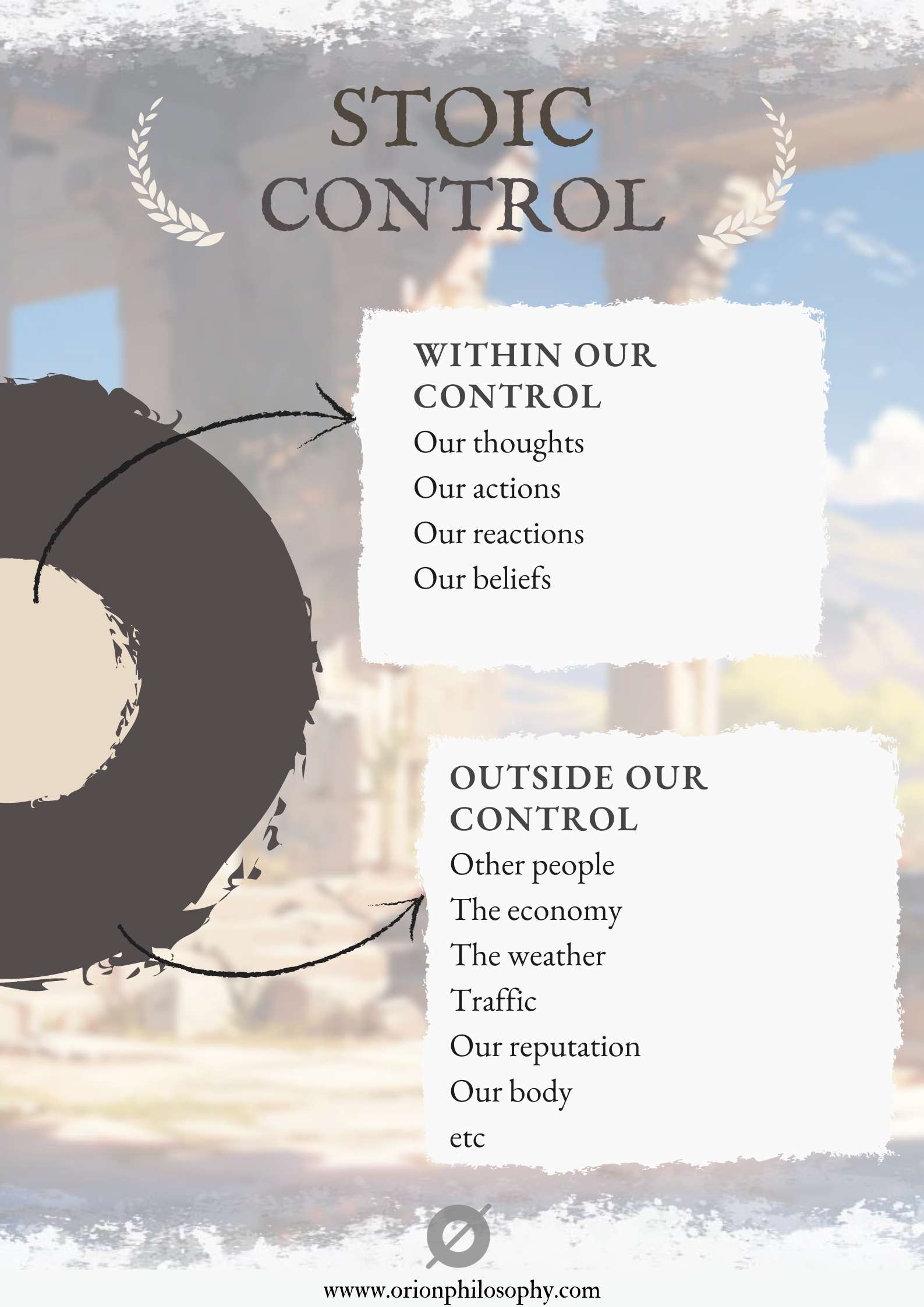 The Stoic Dichotomy Of Control - Orion Philosophy